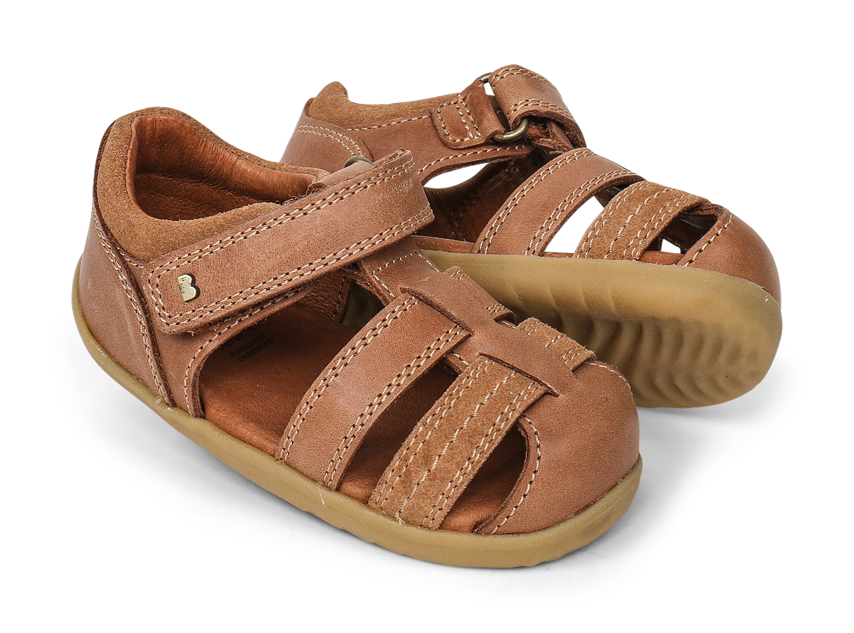 Bobux Step Up Roam Sandal Caramel Little Treads