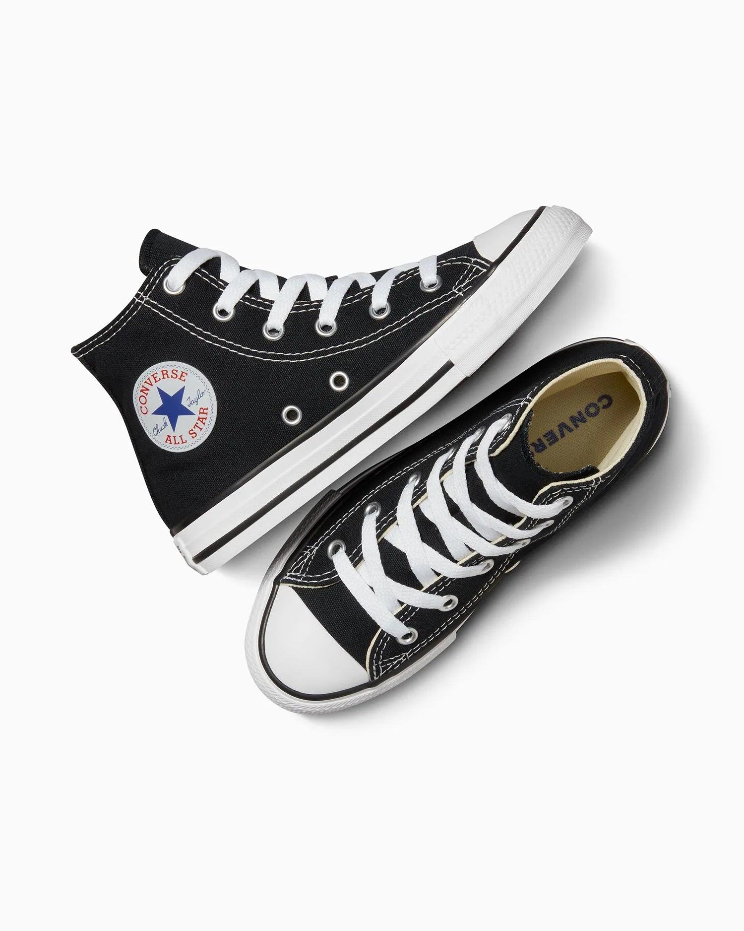 Converse Chuck Taylor All Star Junior High Top - Black – Little Treads